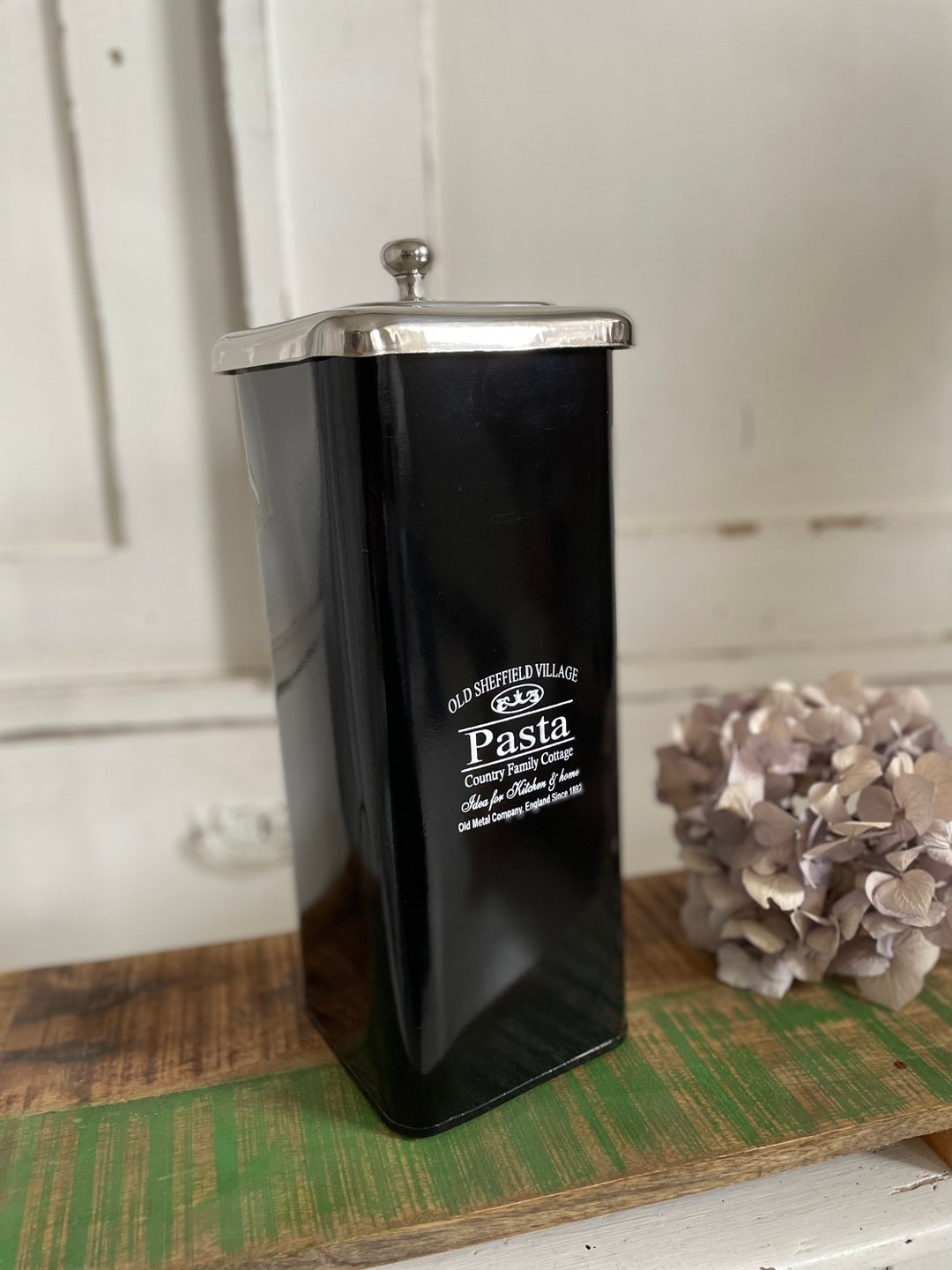 On Old on Antique Tin Can Metal Box Pasta Can Vintage Spaghetti Can - Etsy