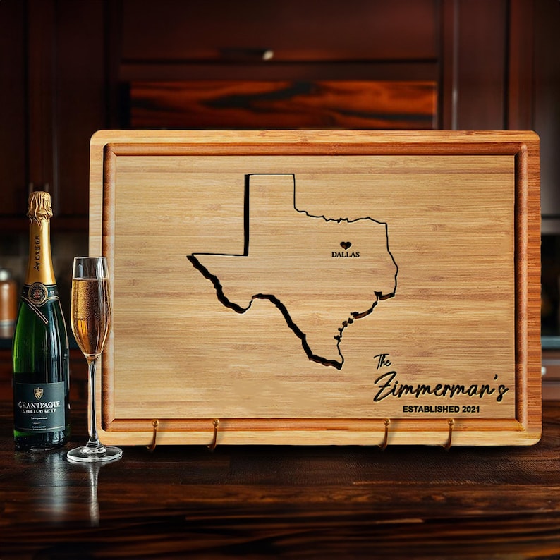Texas Cutting Board, State Custom Cutting Board, Texans Housewarming ...