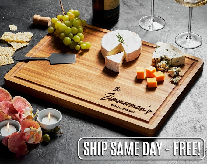 Custom Chopping Board, Personalized Cutting Board Gift Set - Custom ...