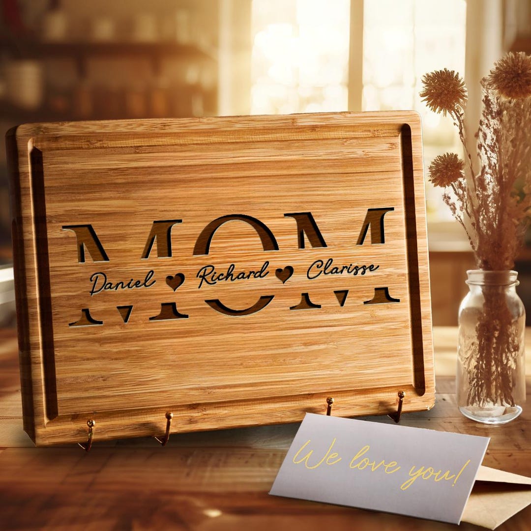 Personalized Mothers Day Gift, Custom Cutting Board, Personalized Gift ...