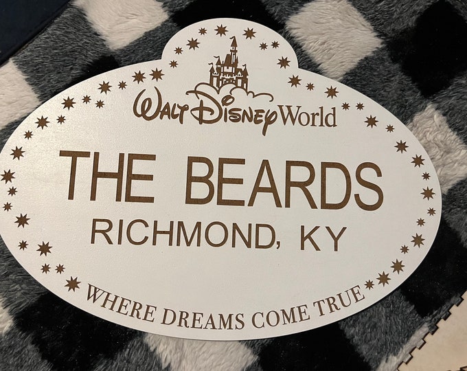 Walt Disney Sign - Disney World Cast Member Personalized Badge Sign ...