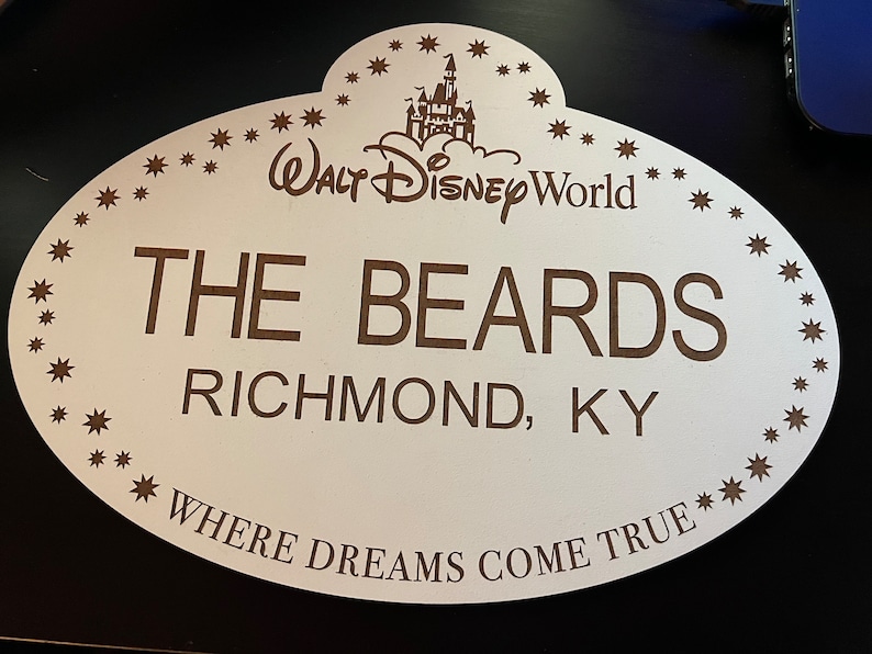 Walt Disney Sign - Disney World Cast Member Personalized Badge Sign ...