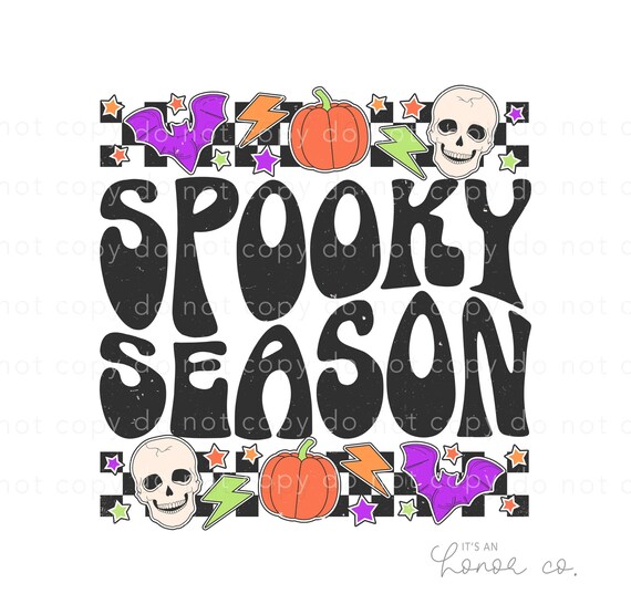 Sublimation Transfer Ready to Press Spooky Season - Etsy