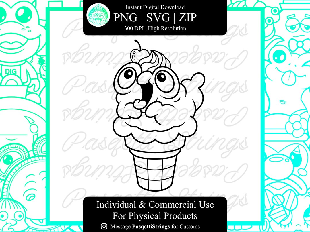 Morph Ice-cream SVG File - Etsy