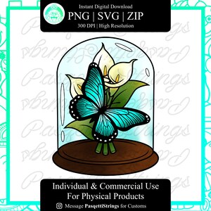 Butterfly Biome SVG & PNG Clip Art File - Taxidermy - Biology - Nature ...