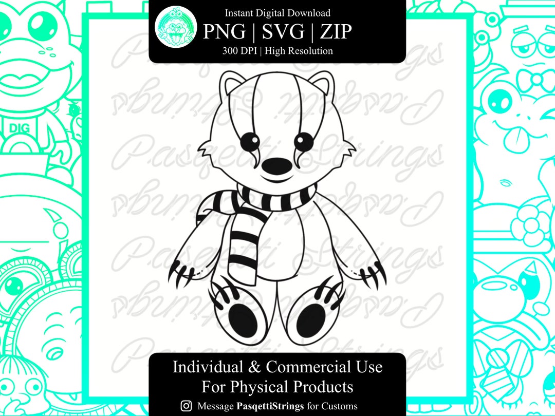 Badger SVG File - Etsy