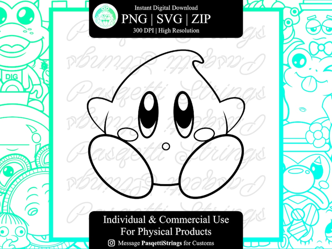 Kirby/luma SVG File - Etsy
