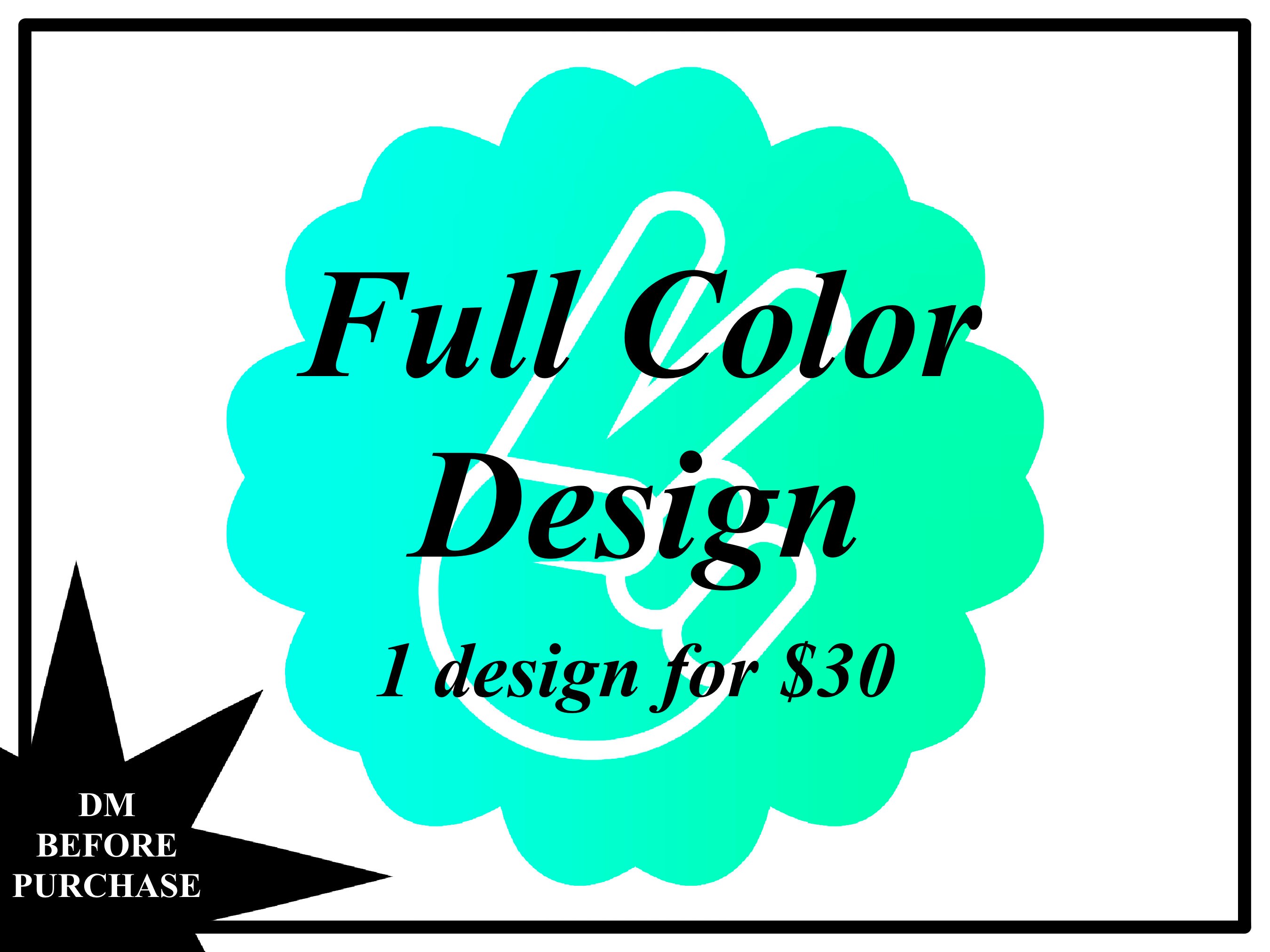 Full Color Design PNG File SVG File Clip Art Line Art - Etsy