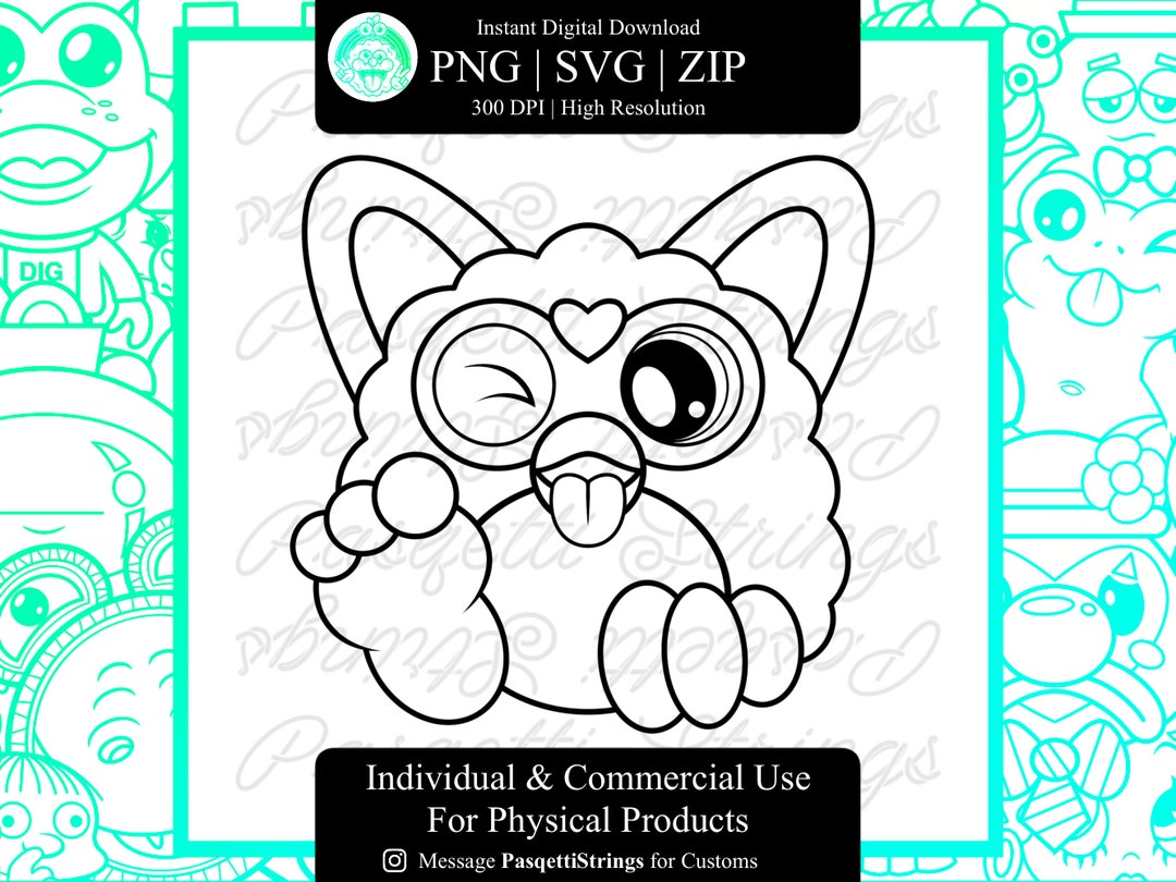 Silly Furby SVG File - Etsy