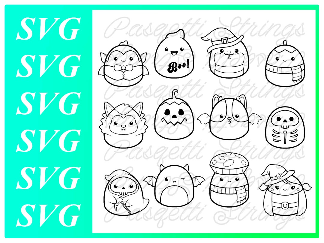 Halloween Squishies SVG File - Etsy