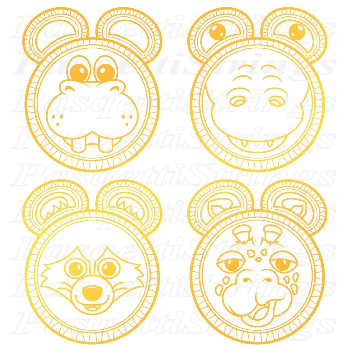 Zoo Pals SVG Files | Etsy