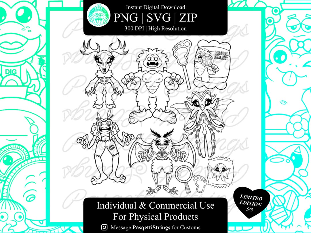 LIMITED EDITION Cryptid SVG Files - Etsy