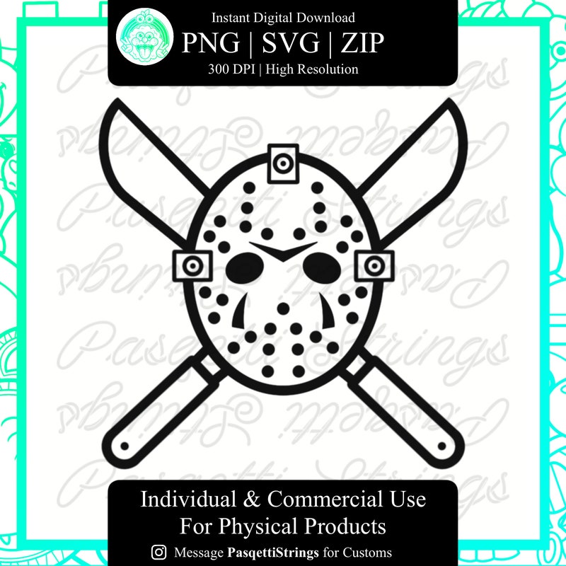 Jason Mask Svg - Etsy