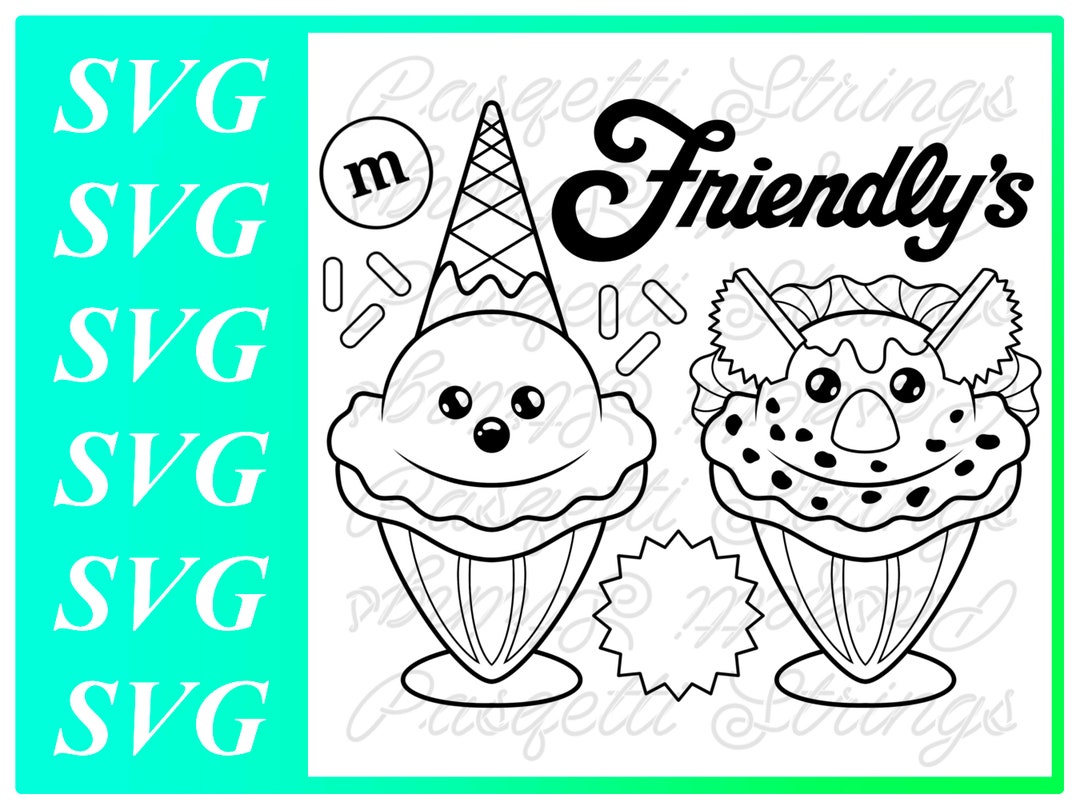 Friendly Ice Cream Monsters SVG - Etsy