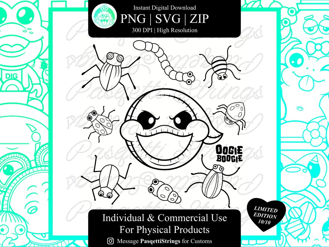 King of the Bugs SVG Files - Oogie - Boogie Man - Burton - Nightmare ...