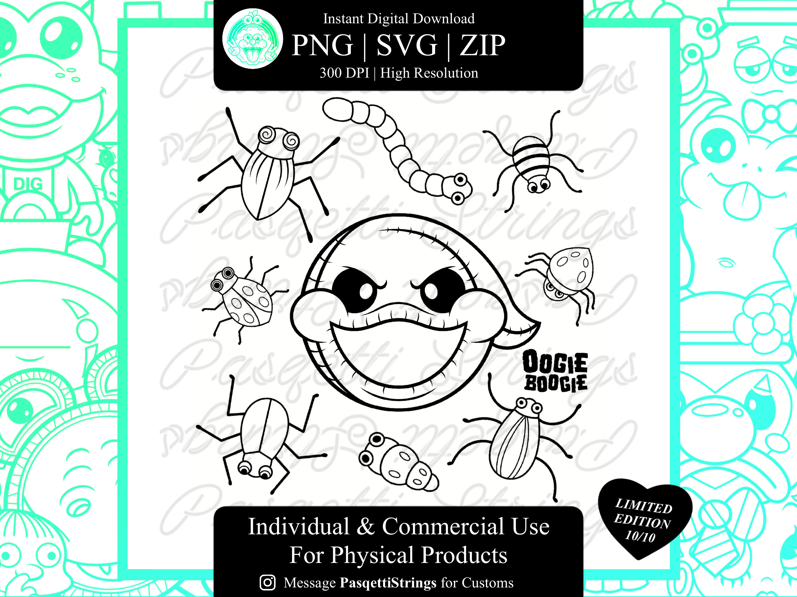 King of the Bugs SVG Files Oogie Boogie Man Burton Nightmare Halloween ...