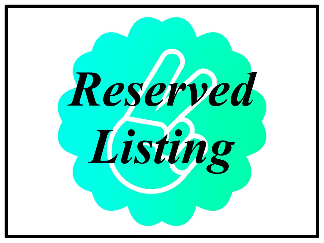 Reserved SVG File - Etsy