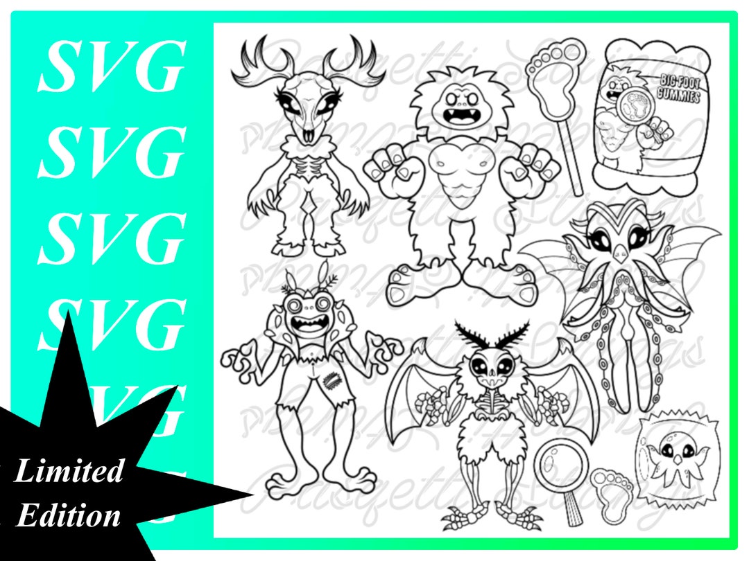 LIMITED EDITION Cryptid SVG Files - Etsy