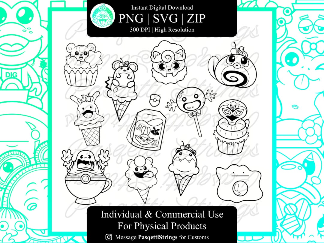 Pokémart Pack SVG Files - Etsy