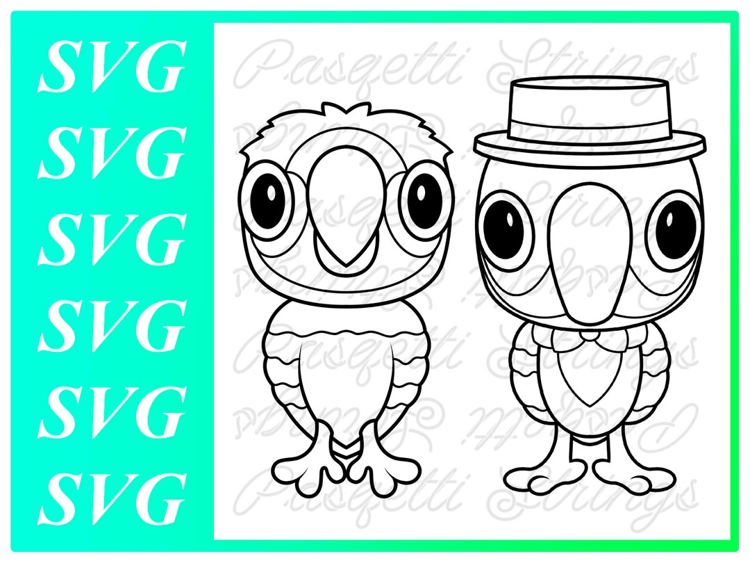 Tiki Bird FP Figure SVG Files - Etsy