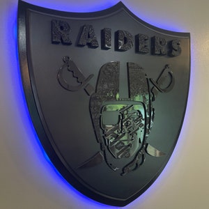 Las Vegas Raiders Sign (blk/blk) - Etsy