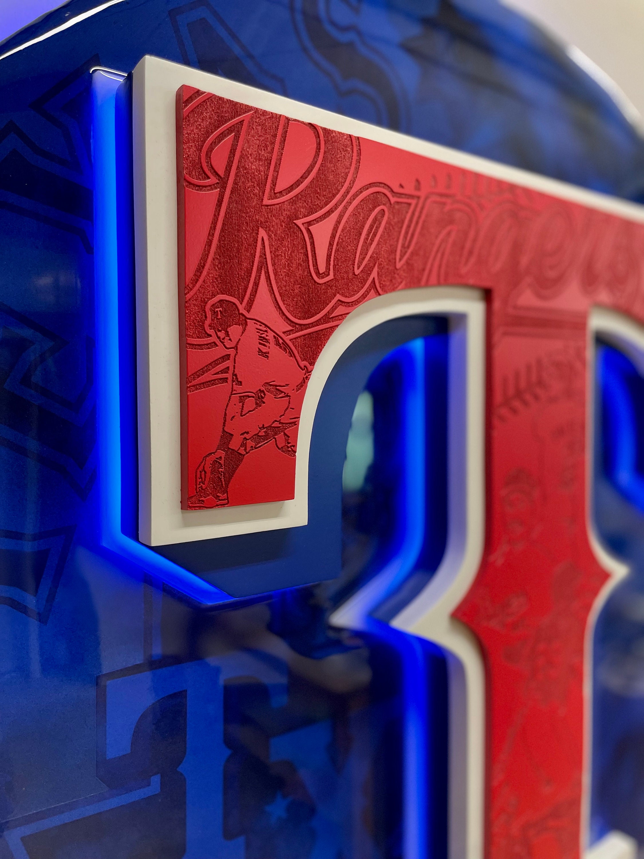 Texas Rangers LED Sign - Etsy