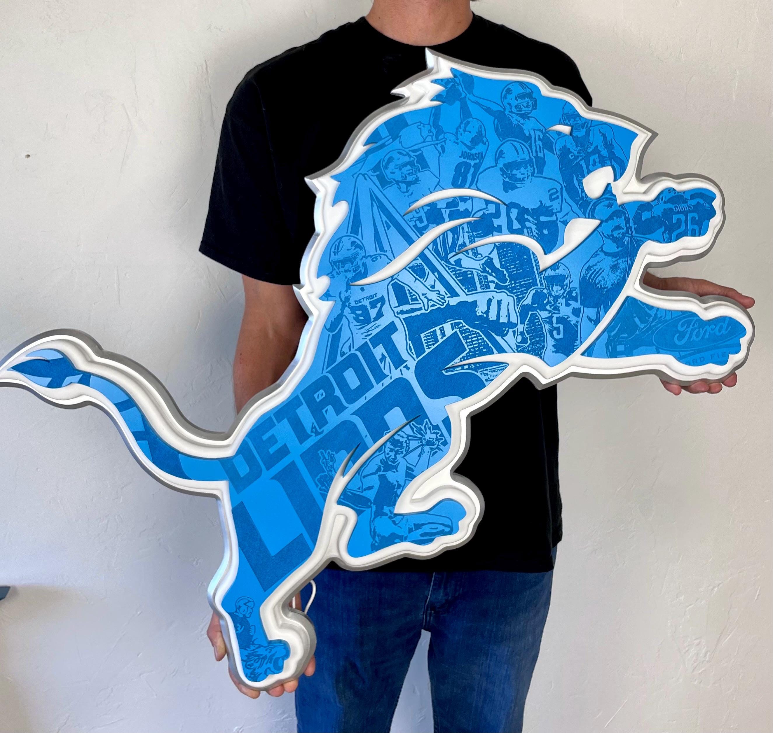 Detroit Lions LED Sign - Etsy