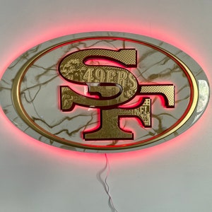 Front Lit San Francisco 49ers Sign - Etsy