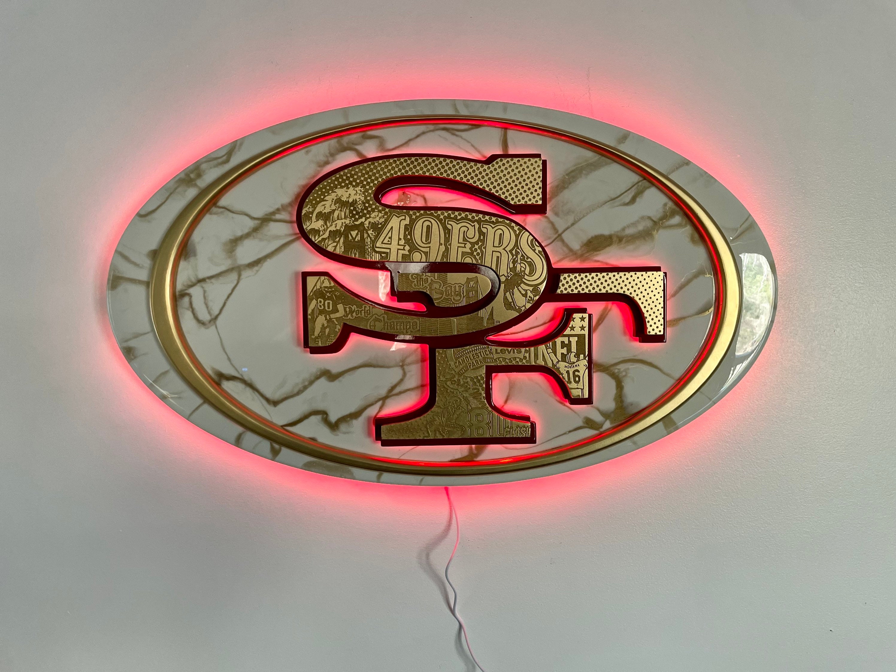 Front Lit San Francisco 49ers Sign - Etsy