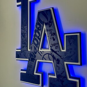 Los Angeles Dodgers LED Sign (all Blue) - Etsy
