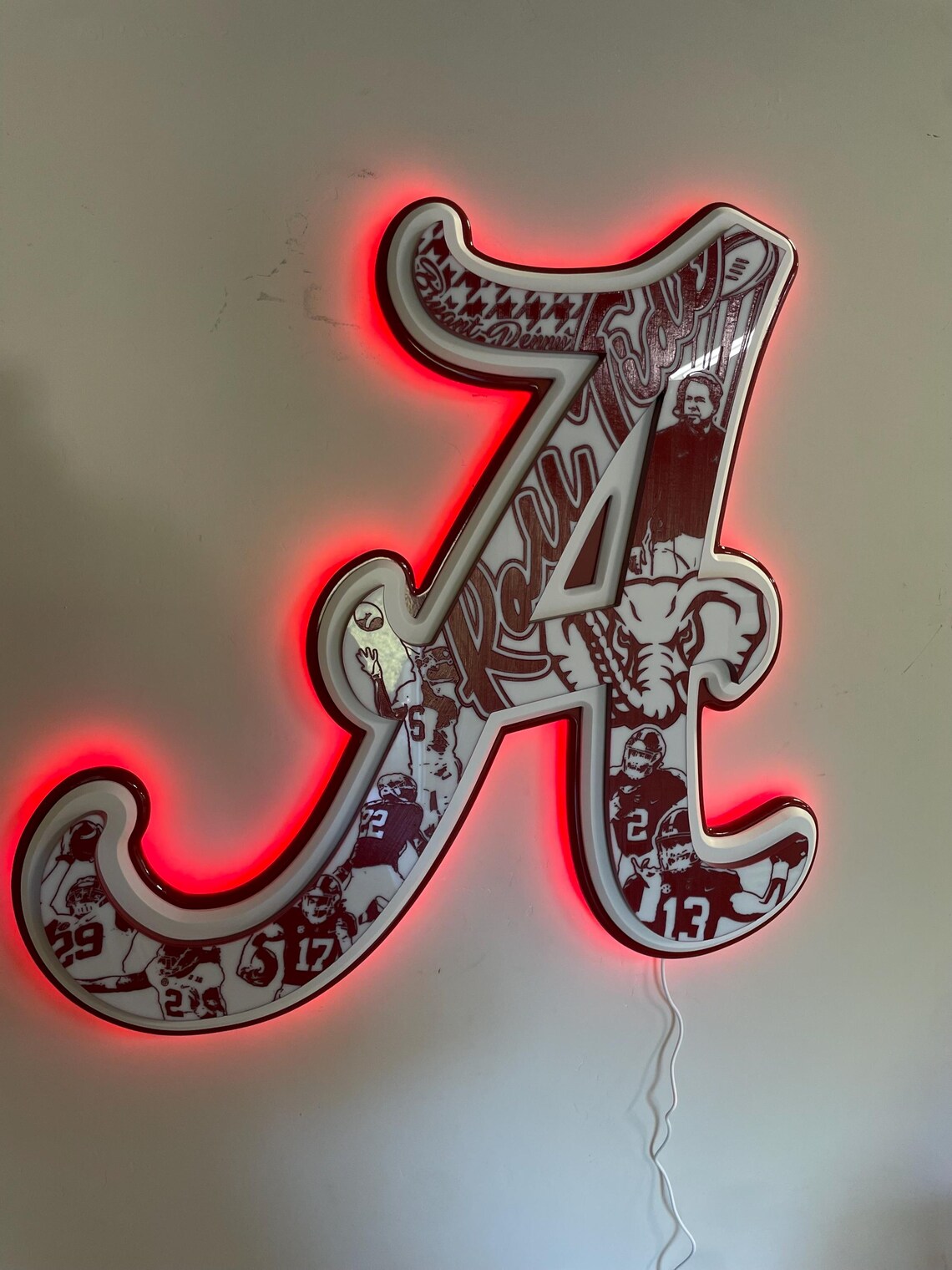 Alabama Crimson Tide LED Sign - Etsy