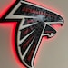 Atlanta Falcons LED Sign - Etsy