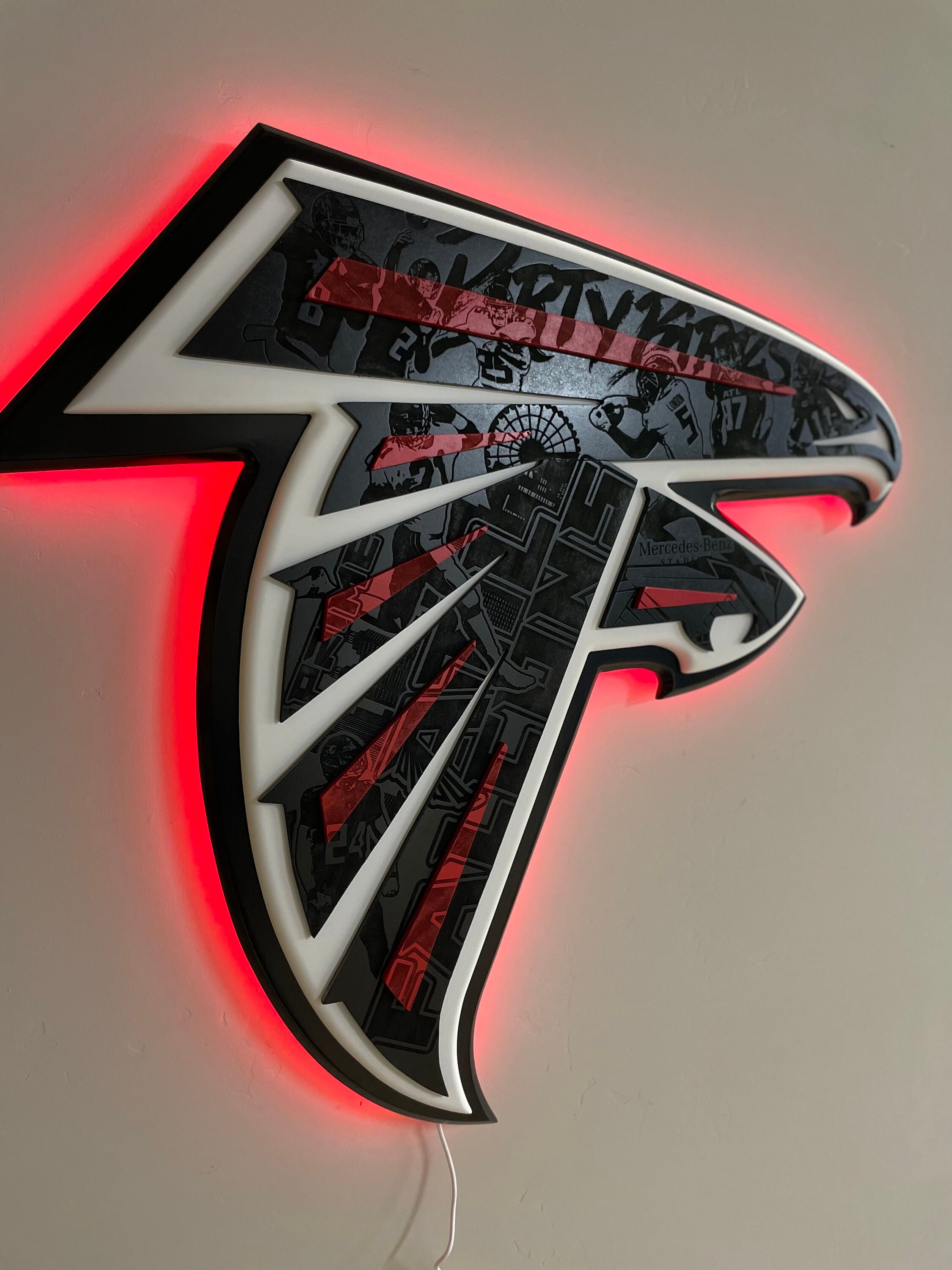 Atlanta Falcons LED Sign - Etsy