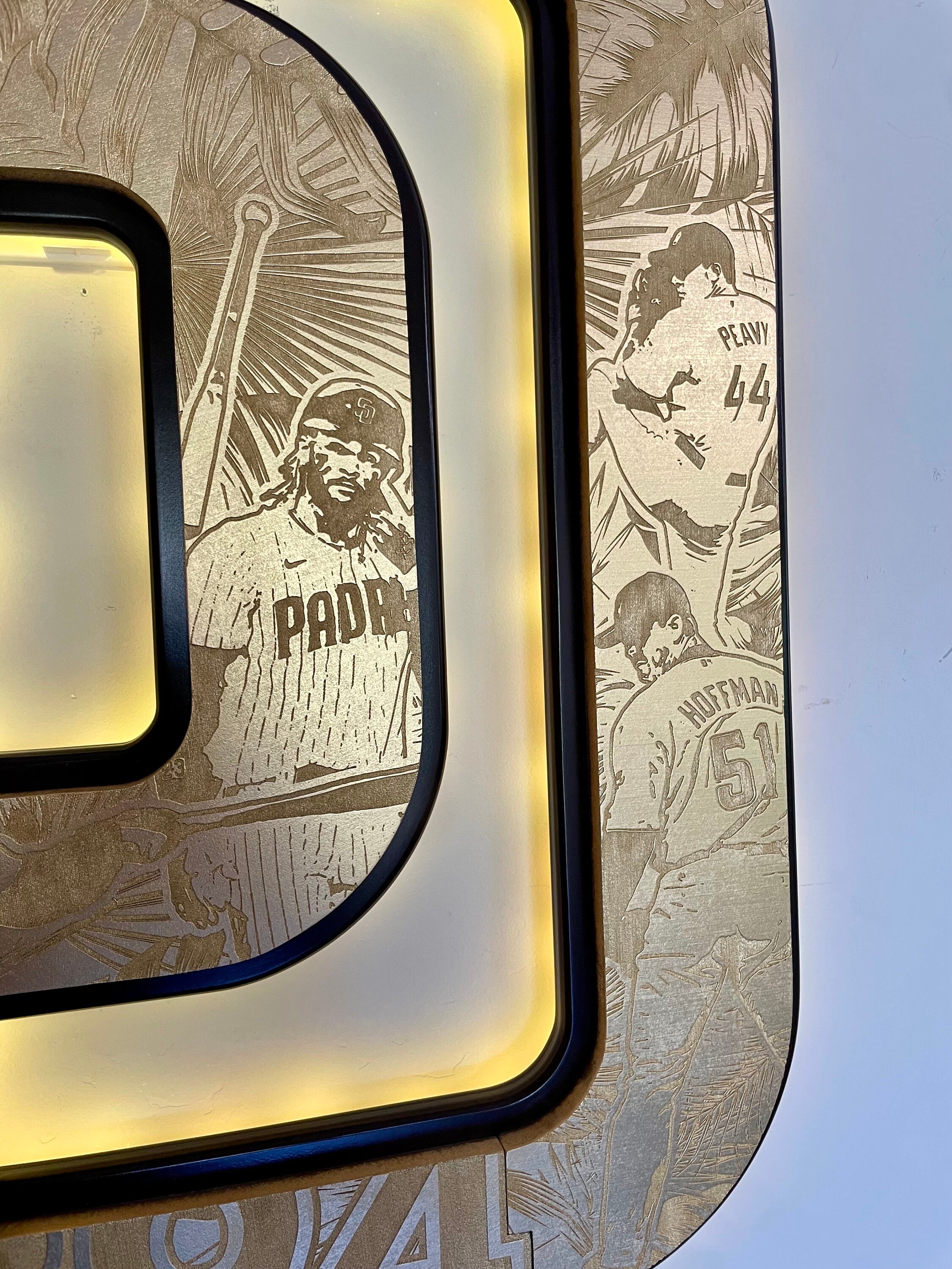 San Diego Padres LED Sign - Large - Etsy