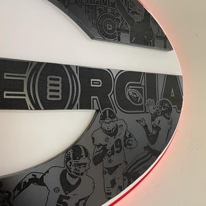 Georgia Bulldogs LED Sign - Etsy