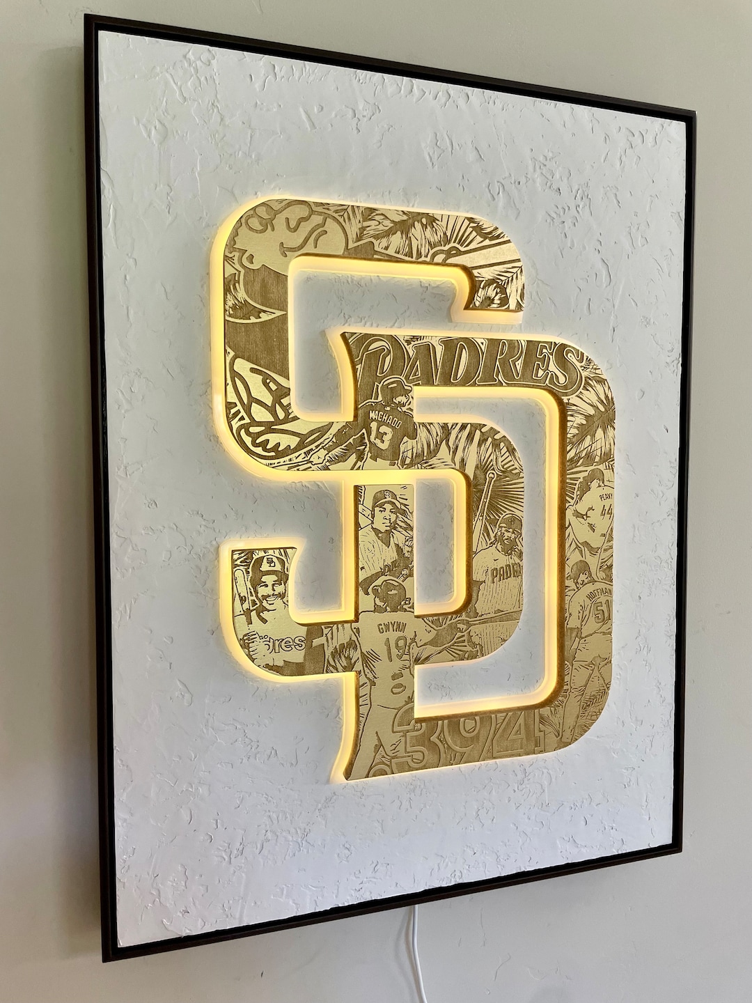 Framed San Diego Padres LED Sign - Etsy