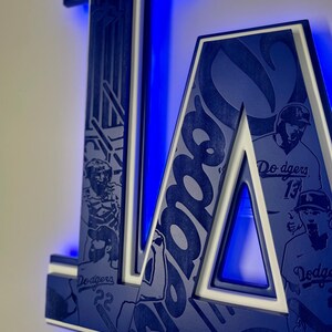 Los Angeles Dodgers LED Sign (all Blue) - Etsy