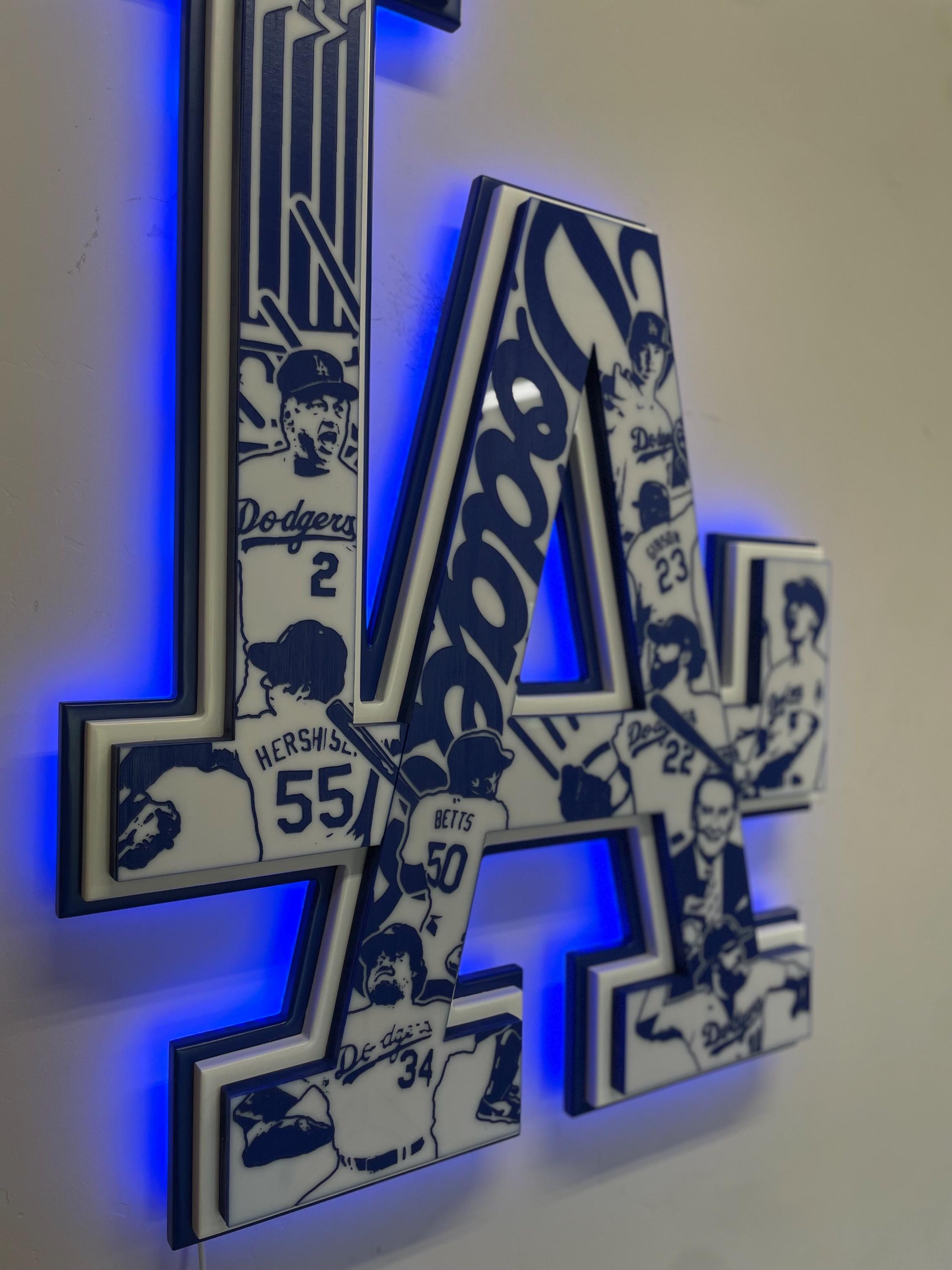 Los Angeles Dodgers LED Sign - Large - Etsy