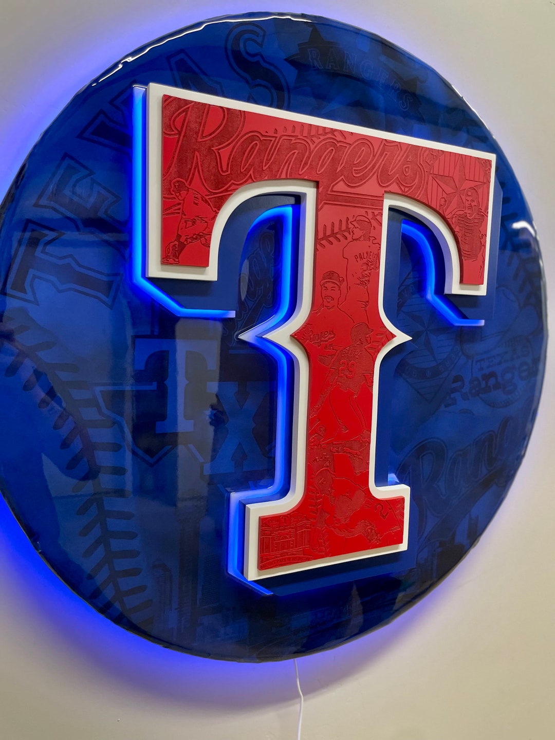Texas Rangers LED Sign - Etsy