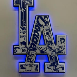 Los Angeles Dodgers LED Sign (all Blue) - Etsy