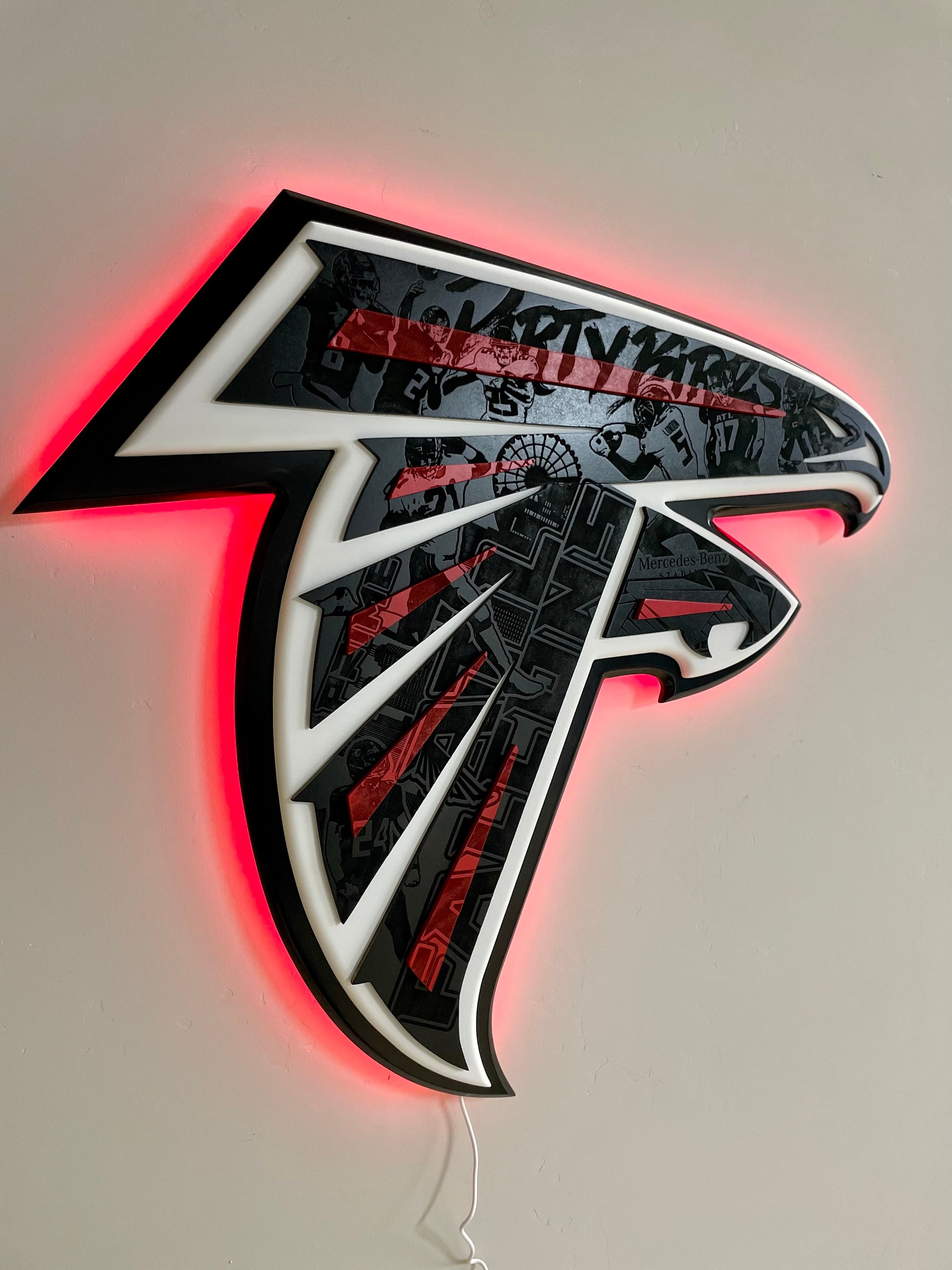 Atlanta Falcons LED Sign - Etsy