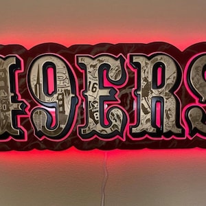 Front Lit San Francisco 49ers LED Sign - Etsy