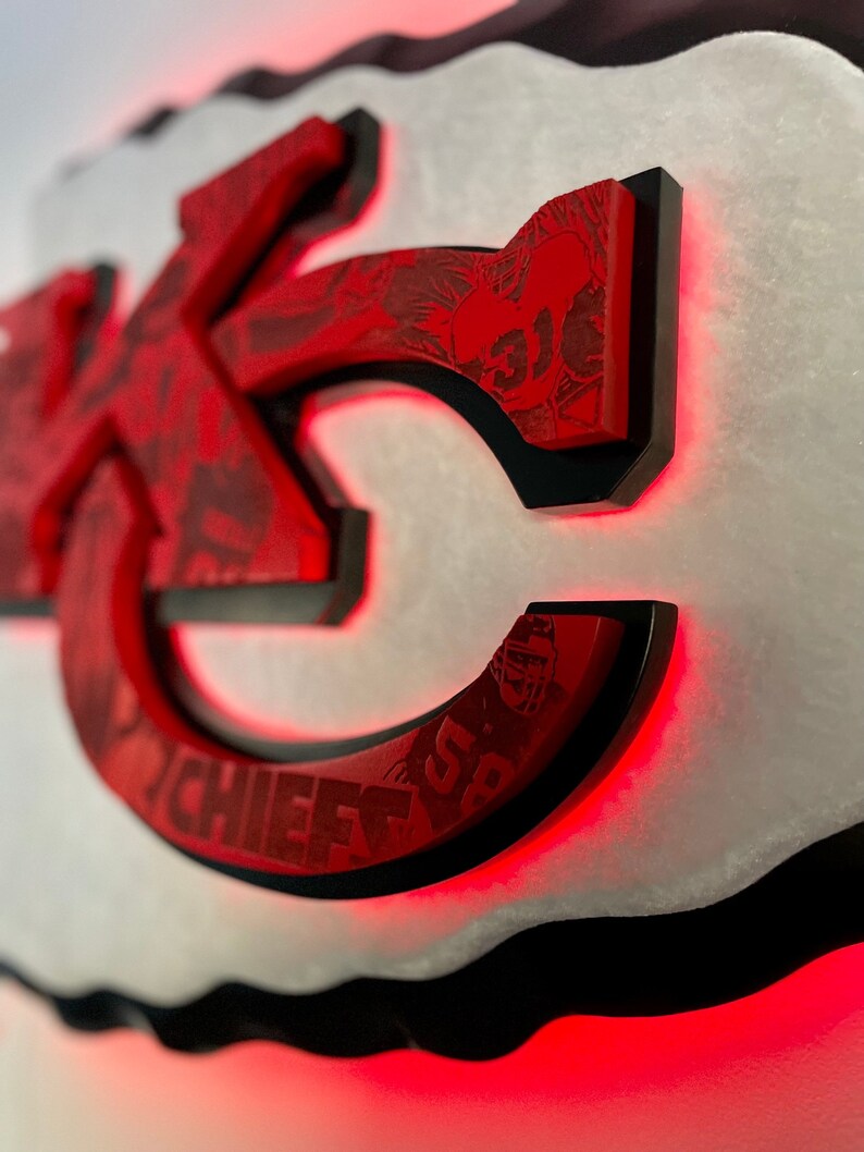 Kansas City Chiefs LED Sign - Etsy