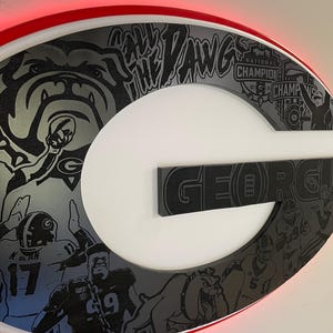 Georgia Bulldogs LED Sign - Etsy
