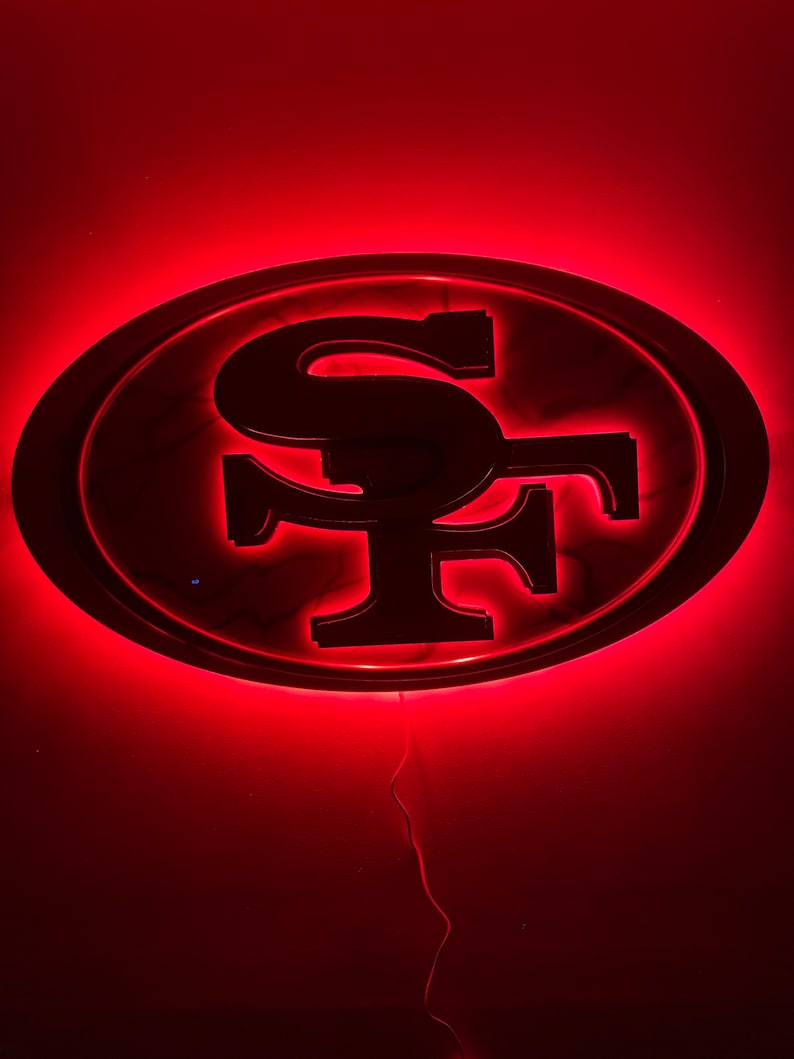 Front Lit San Francisco 49ers Sign - Etsy