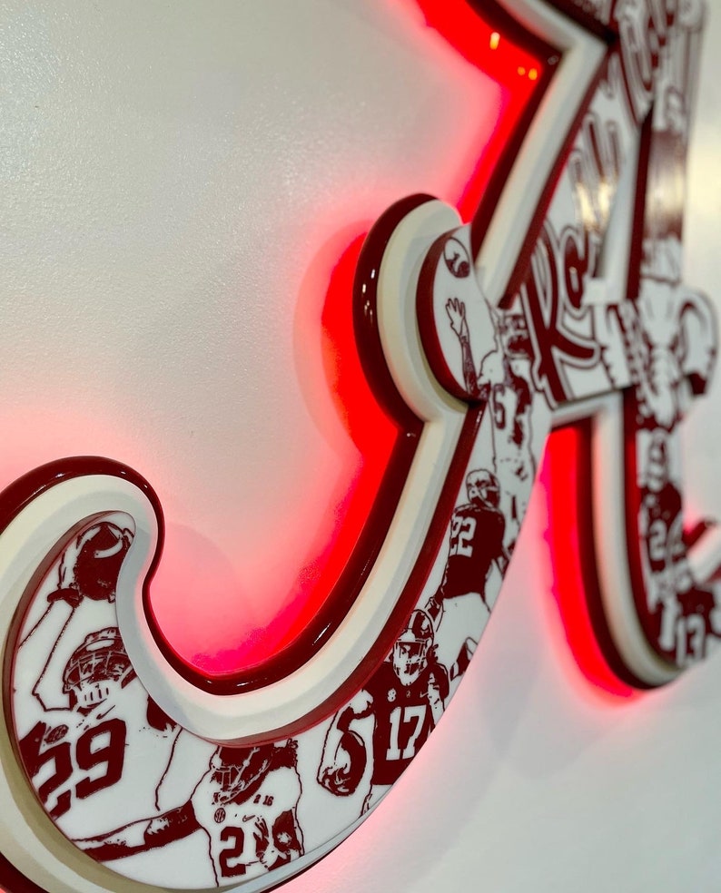 Alabama Crimson Tide LED Sign - Etsy