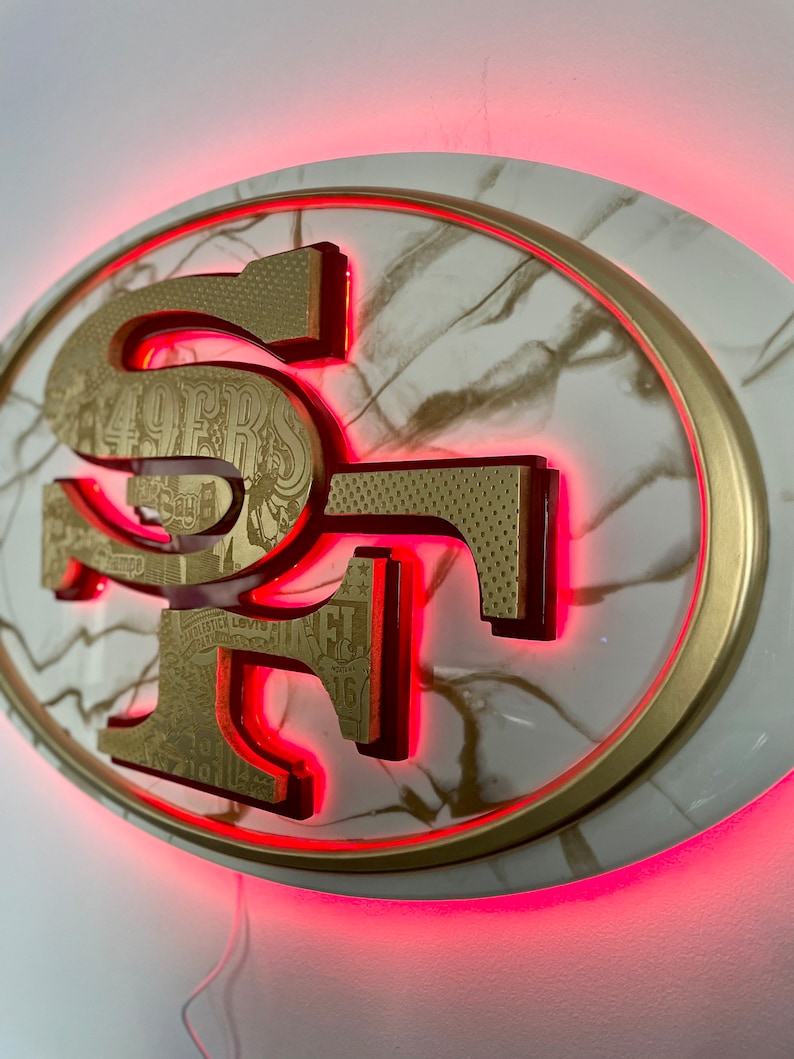 Front Lit San Francisco 49ers Sign - Etsy