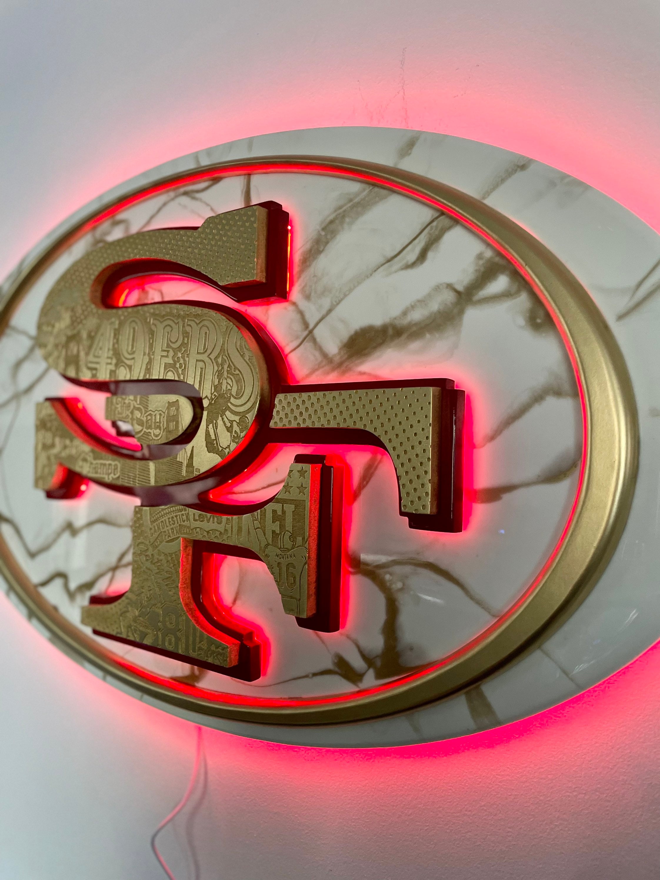 Front Lit San Francisco 49ers Sign - Etsy
