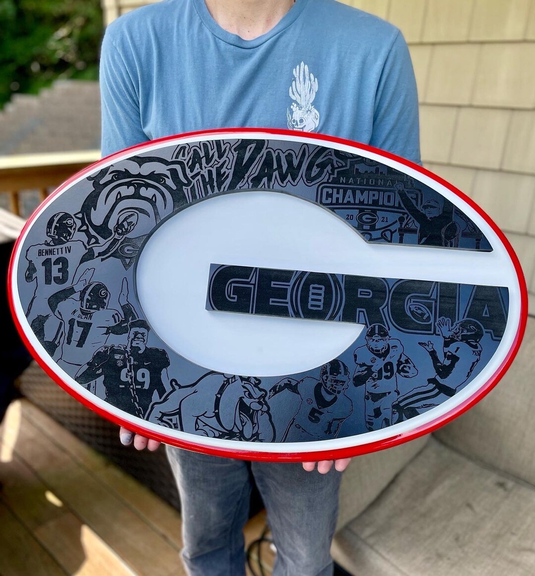 Georgia Bulldogs LED Sign - Etsy