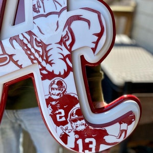 Alabama Crimson Tide LED Sign - Etsy